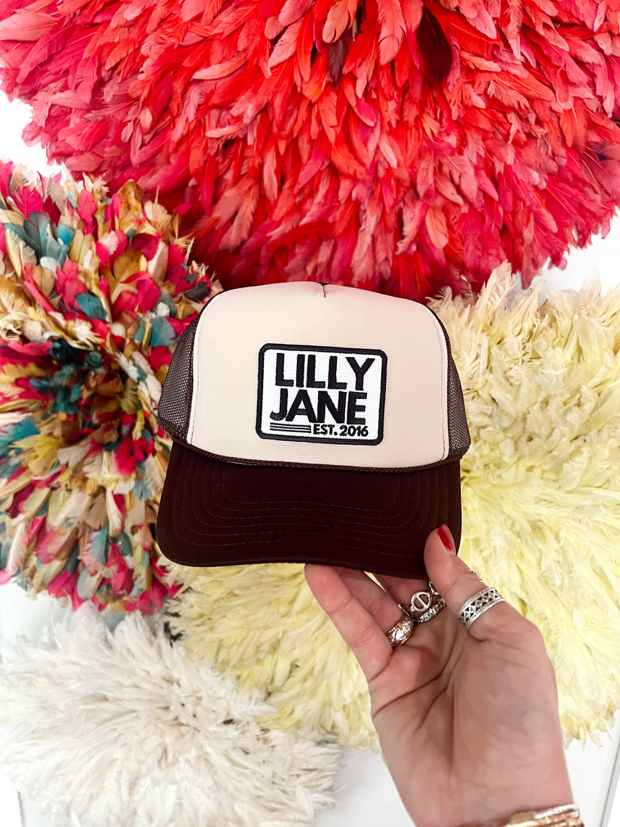 Lilly Jane Original Trucker Hat - Light Brown