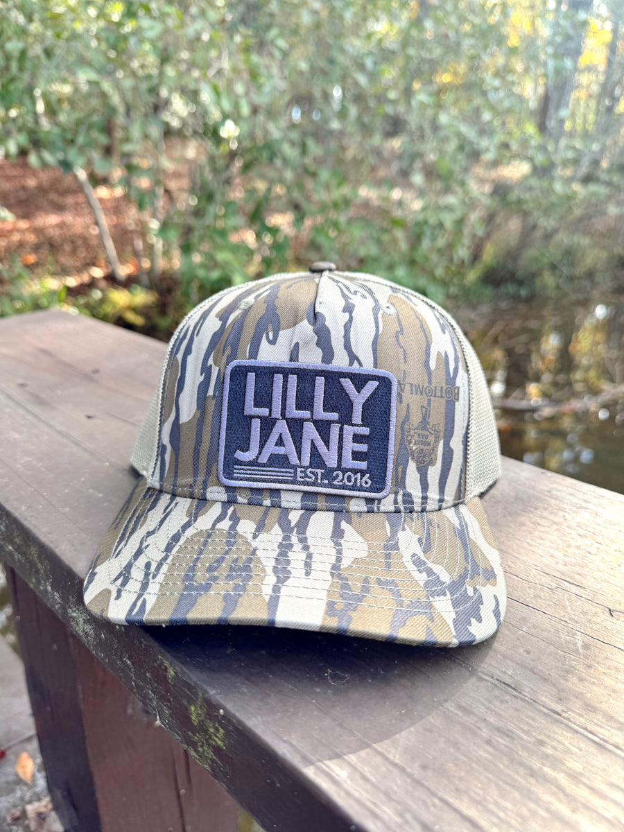 Lilly Jane Mossy Oak Hat -Black/Grey Patch
