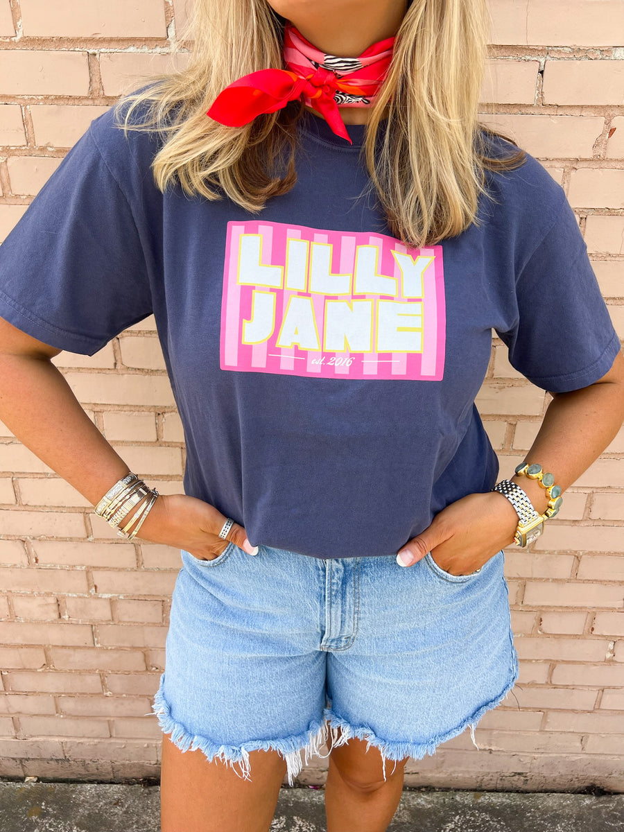 Lilly Jane Summer Spritz Graphic - Navy